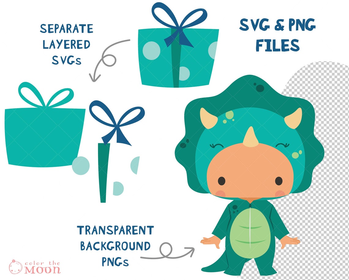 Dinosaur Party Clipart, SVG, Dino Vector Graphics, Dinosaur Digital ...