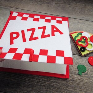 Pizza Box Quiet Book Page - PATTERN - Etsy