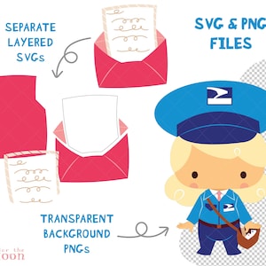 Happy Mail Clipart, SVG, Postage Vector Graphics, Post Office Digital ...