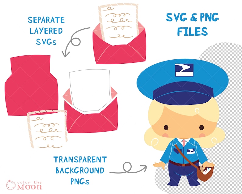Happy Mail Clipart, SVG, Postage Vector Graphics, Post Office Digital ...