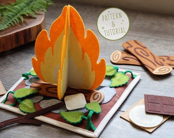 School And Bus Quiet Book Page Pattern Tutorial Etsy