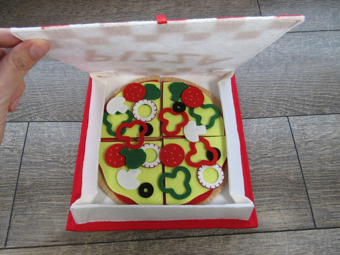 Pizza Box Quiet Book Page - PATTERN - Etsy