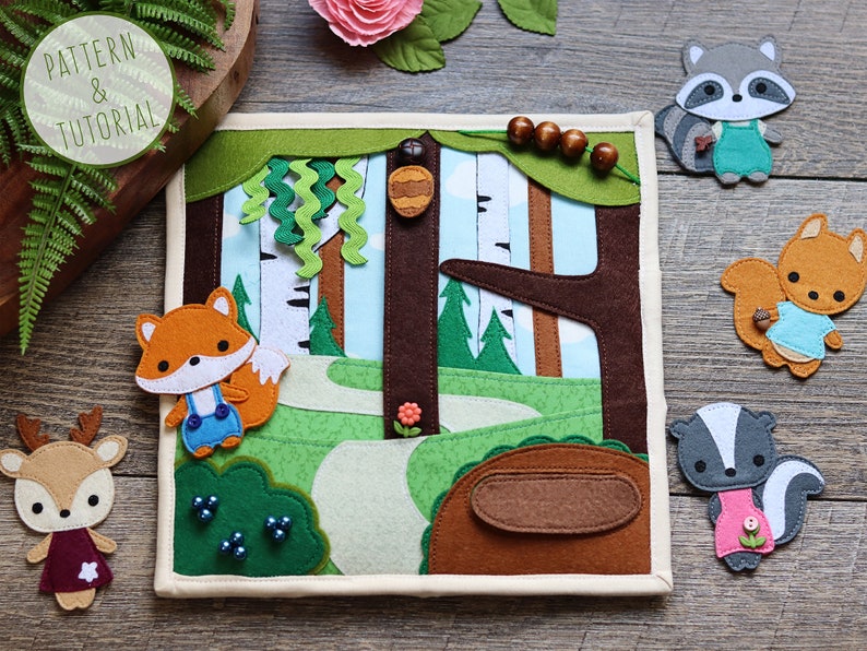Buy Forest Friends Quiet Book Page PATTERN & TUTORIAL Online in India ...