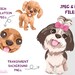 Dogs Clipart, Puppy Digital Graphics, Dog Digital Clip Art, Dogs ...