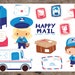Happy Mail Clipart, SVG, Postage Vector Graphics, Post Office Digital ...