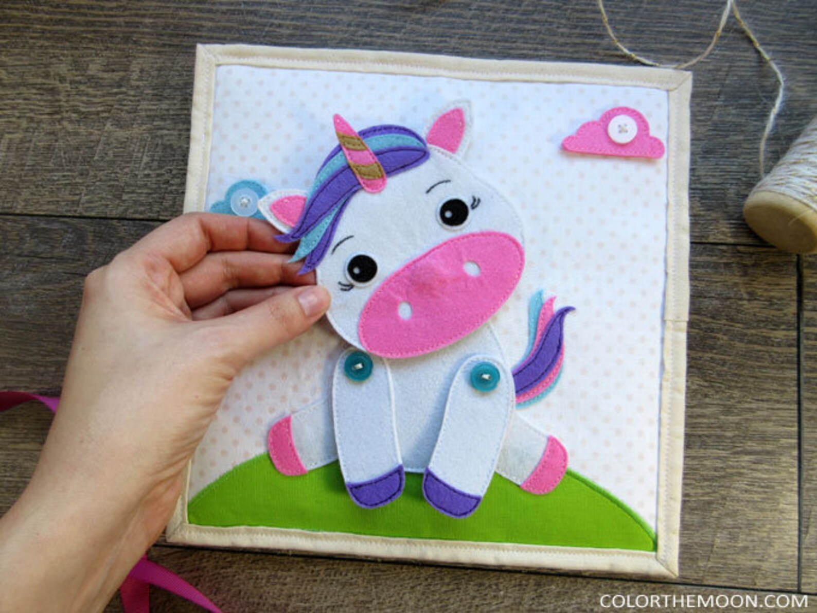 Unicorn Quiet Book Page PATTERN & TUTORIAL - Etsy