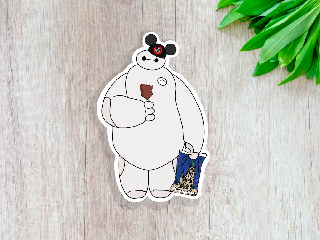Baymax Goes Shopping Sticker / Big Hero 6 Sticker / Disney Sticker ...