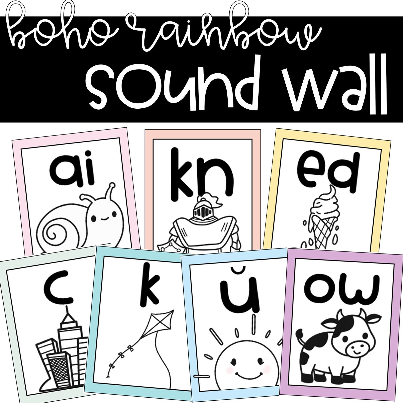 Boho Rainbow Sound Wall - Etsy