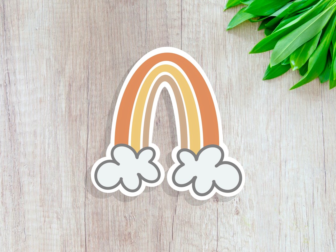 Rainbow Sticker / Muted Rainbow Sticker / Adulting Stickers ...