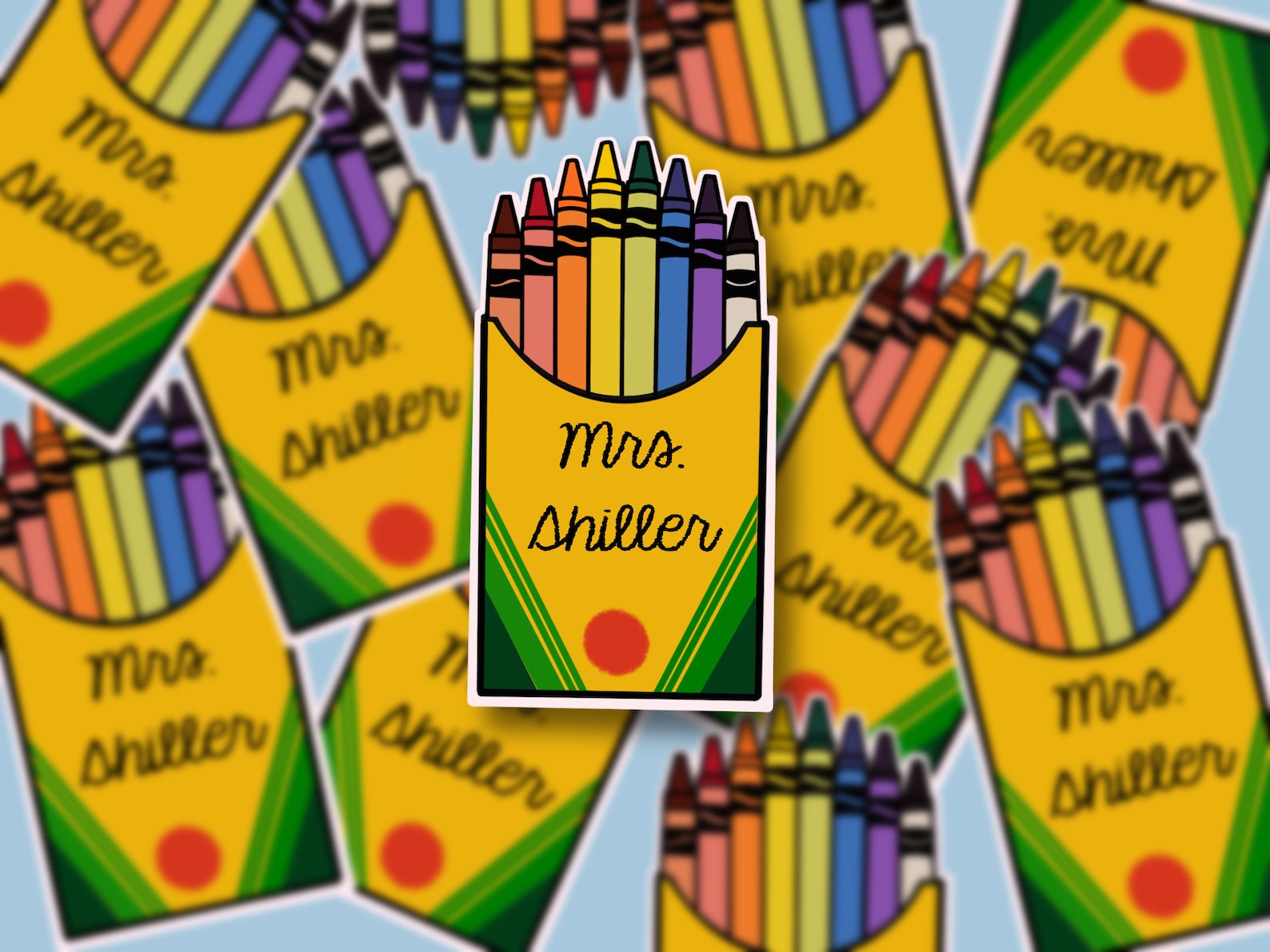 Crayons Sticker / Teacher Sticker / Happy Planner Teacher - Etsy