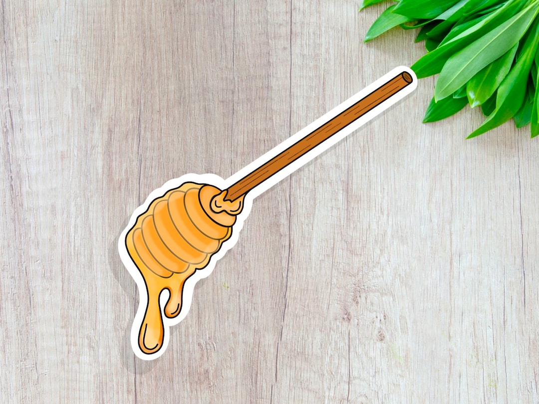 Honey Sticker/ Honey Dipper Sticker / Save the Bees - Etsy