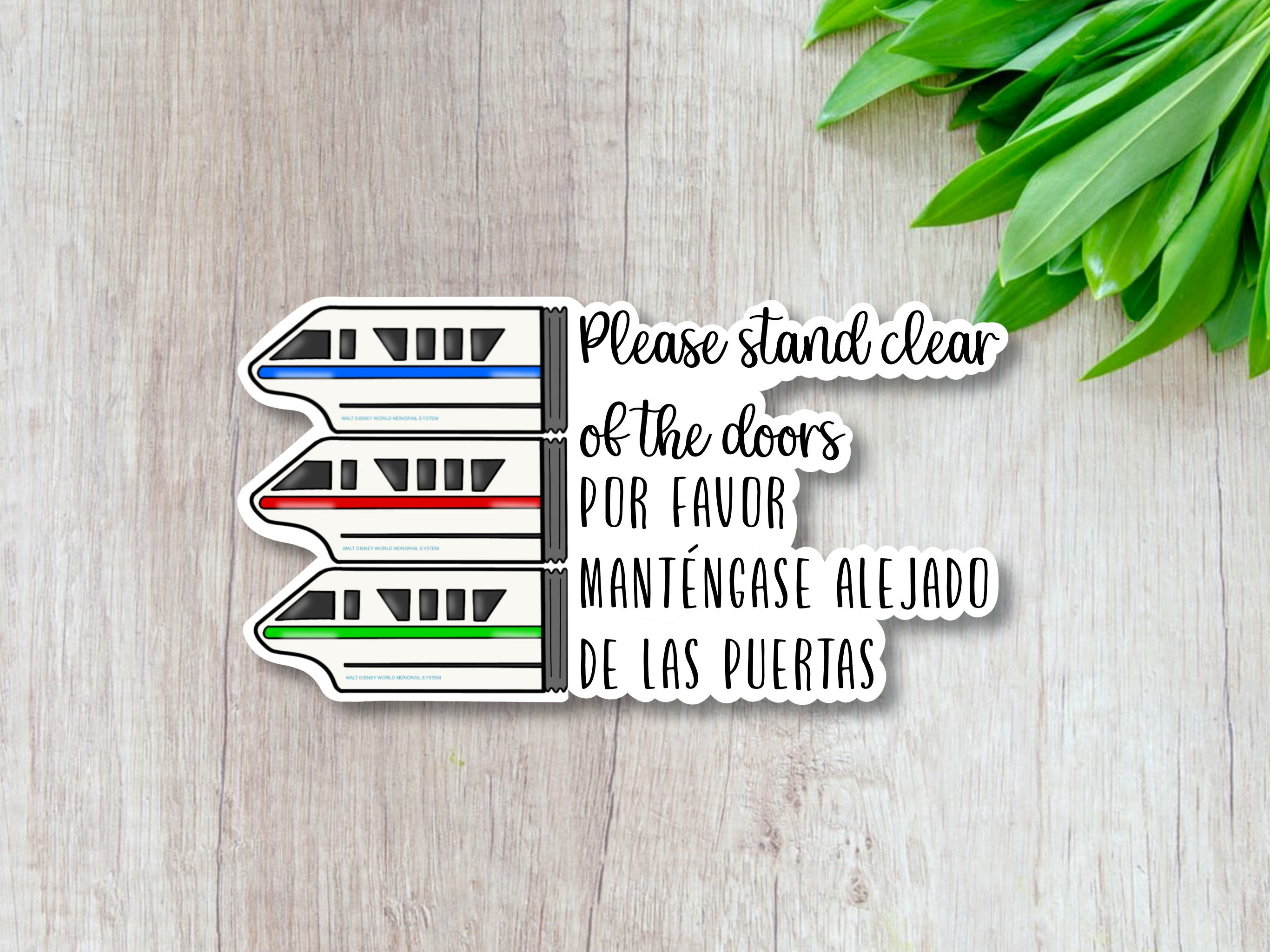 Disney Monorail Sticker / Disney Transportation Sticker / - Etsy