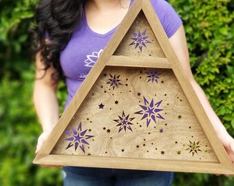 Extra Large Triangle Crystal Shelf - Etsy
