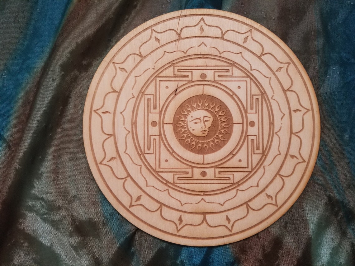 Sun and Moon Sacred Geometry Crystal Grid - Etsy