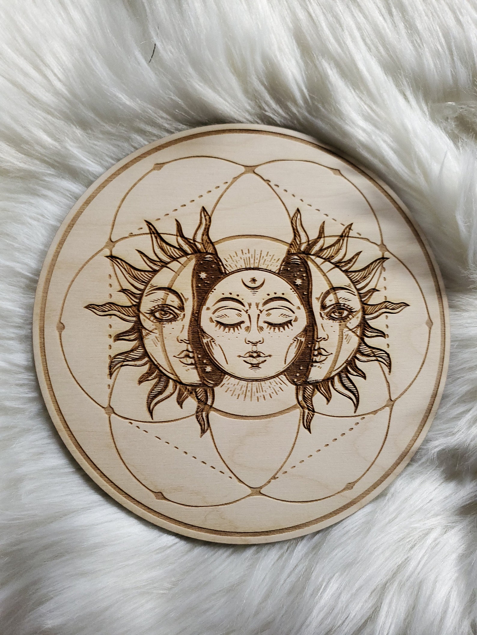 Sun and Moon Seed of Life Crystal Grid - Etsy