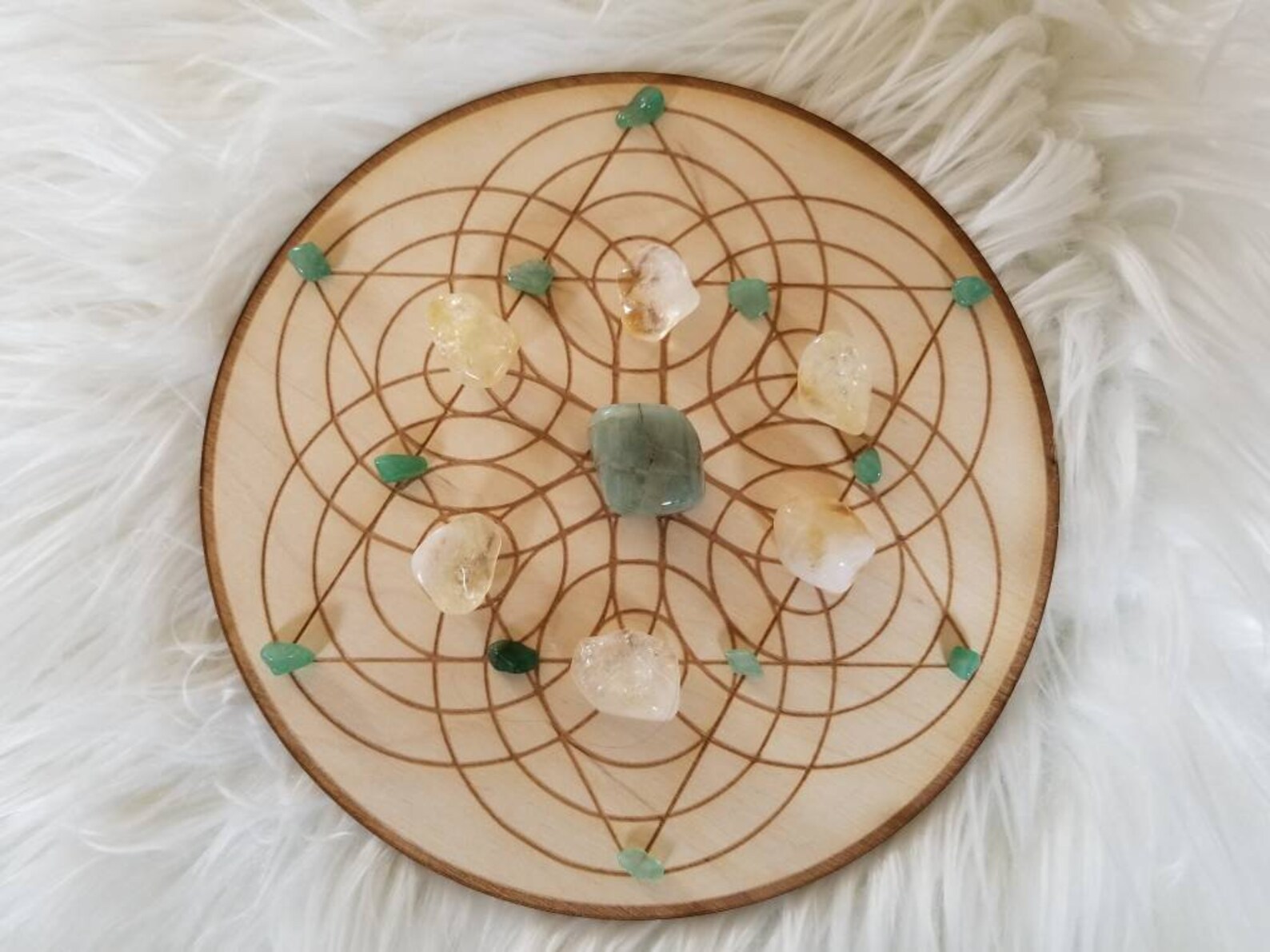 Sacred Geometry Crystal Grid - Etsy