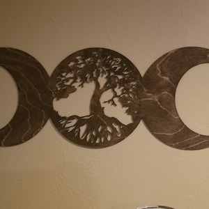 Triple Moon Tree of Life - Etsy