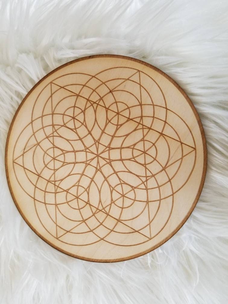 Sacred Geometry Crystal Grid | Etsy