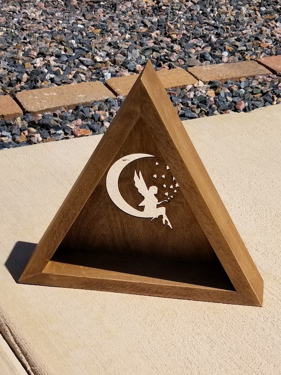 Fairy on the Moon Shelf Triangle Shelf Nursery Décor - Etsy