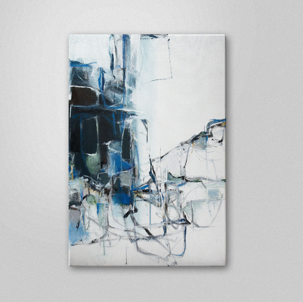 Blue Memory #9, Oil Painting, Abstract Art, Abstract, Abstract Oil ...