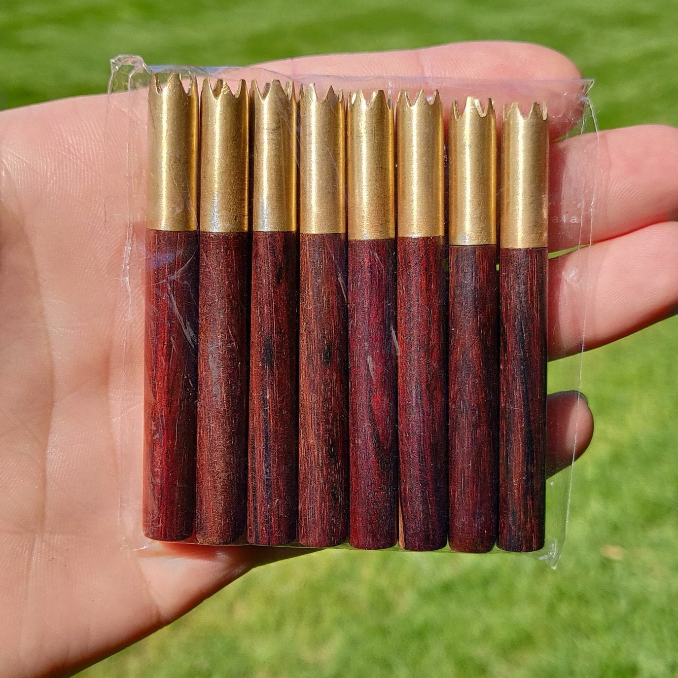 1pk 8pk Rosewood & Brass One Hitter Bats 3 Sneak a - Etsy
