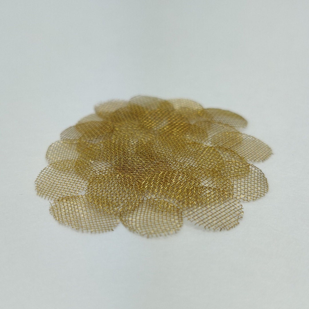 8mm - 16mm Brass Screens for One Hitter Pipes - Cigarette-style Metal ...