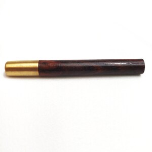 6 Brass One Hitter Pipes W/ Rosewood Adornment - Value Pack One Hitter ...
