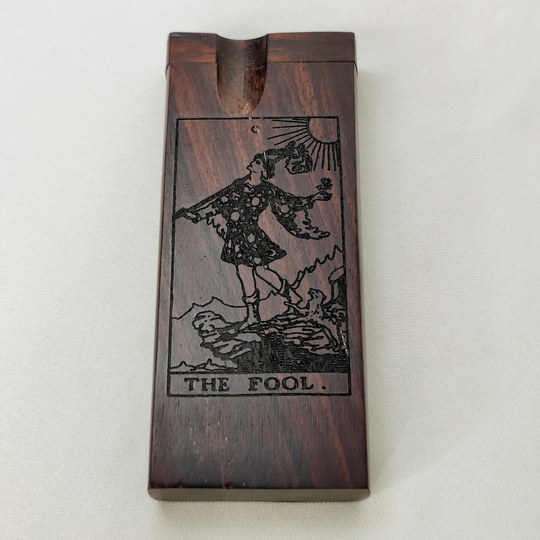 Sisso the Fool One Hitter Dugout Stash Box, Brass Bat W/ Sisso Wood ...