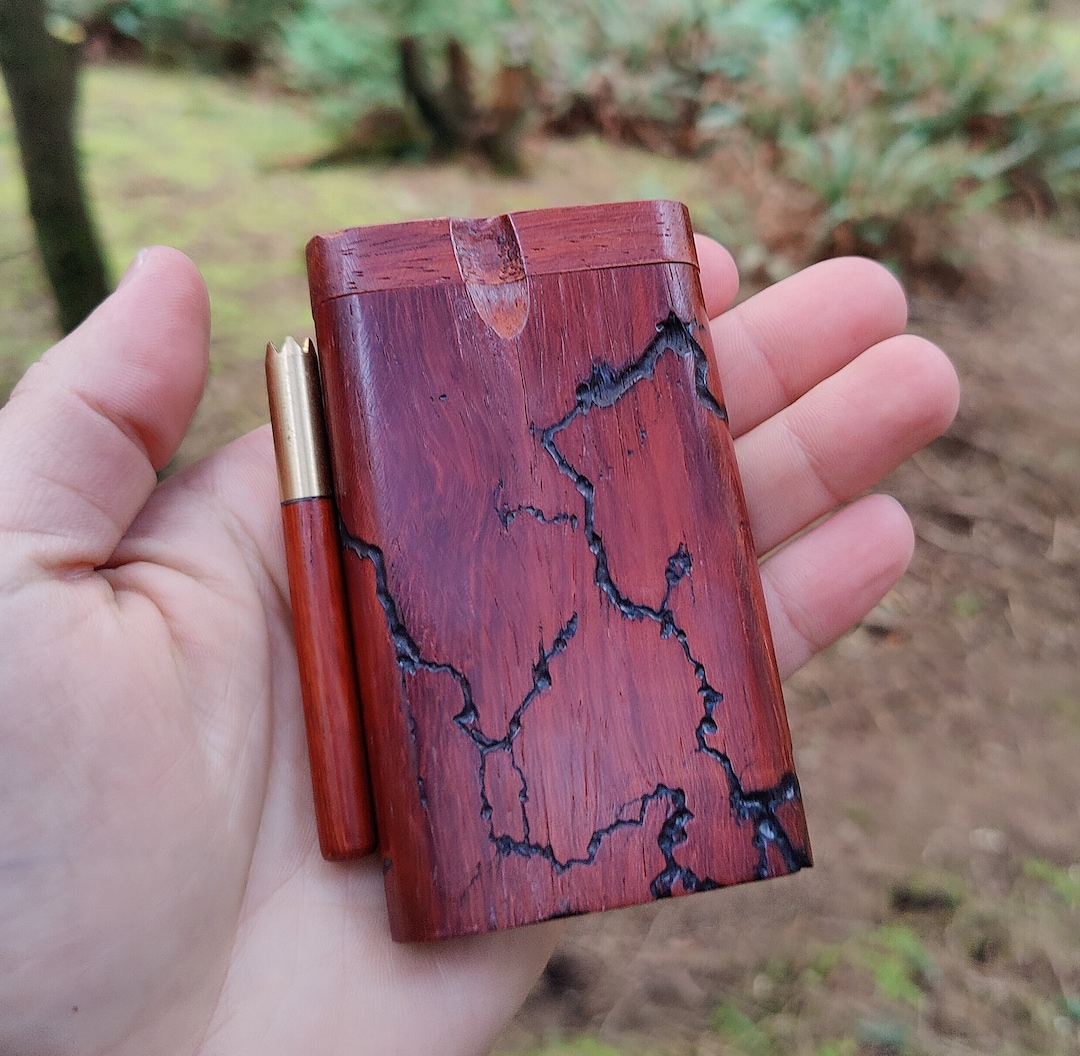 Redwood 4" Dugout and One Hitter Brass Bat W/ Redwood Adornment + 4 ...
