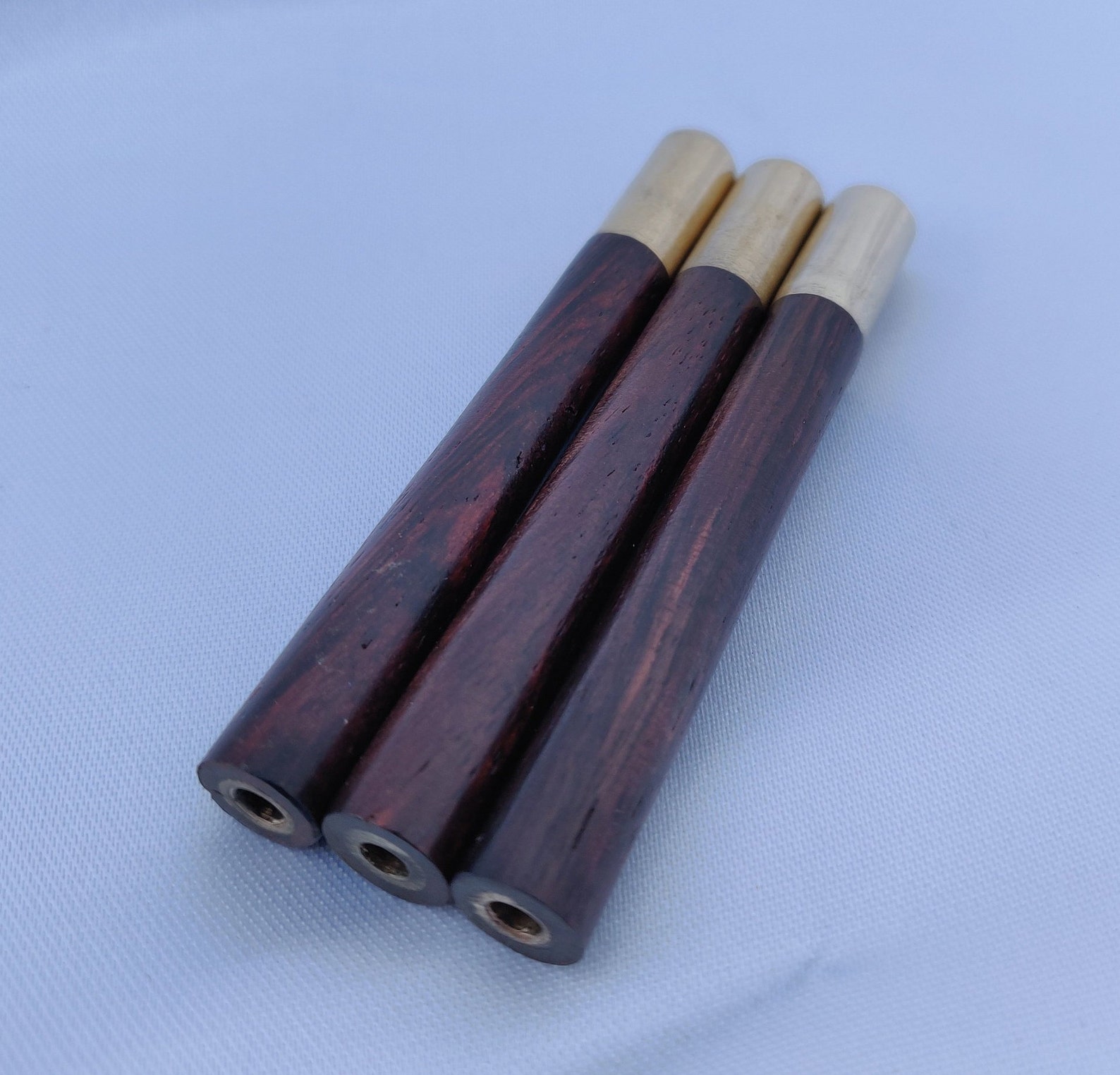 Rosewood & Brass One Hitters Hand Made Pipe 3 Brass - Etsy