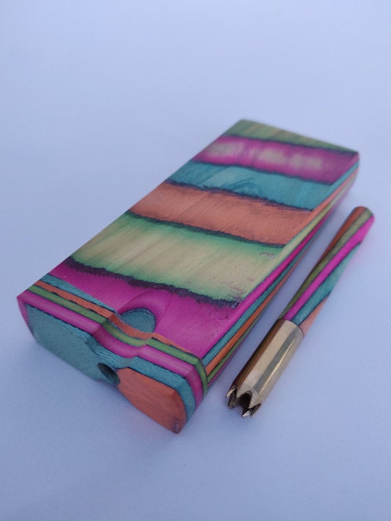 Collectibles Pipes Engraved Baby Yoda Rainbow Poplar Wood Dugout Stash ...