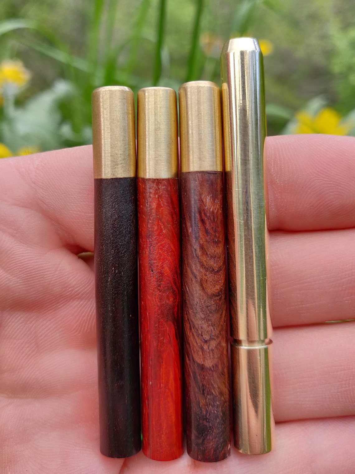 Branch Engraved Rosewood Dugout Stash Box One Hitter Pipes 4 | Etsy