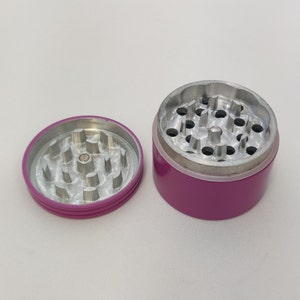 Purple Herb Grinder With Catcher, 2" Metal Grinder for Herbs, 4 Piece ...