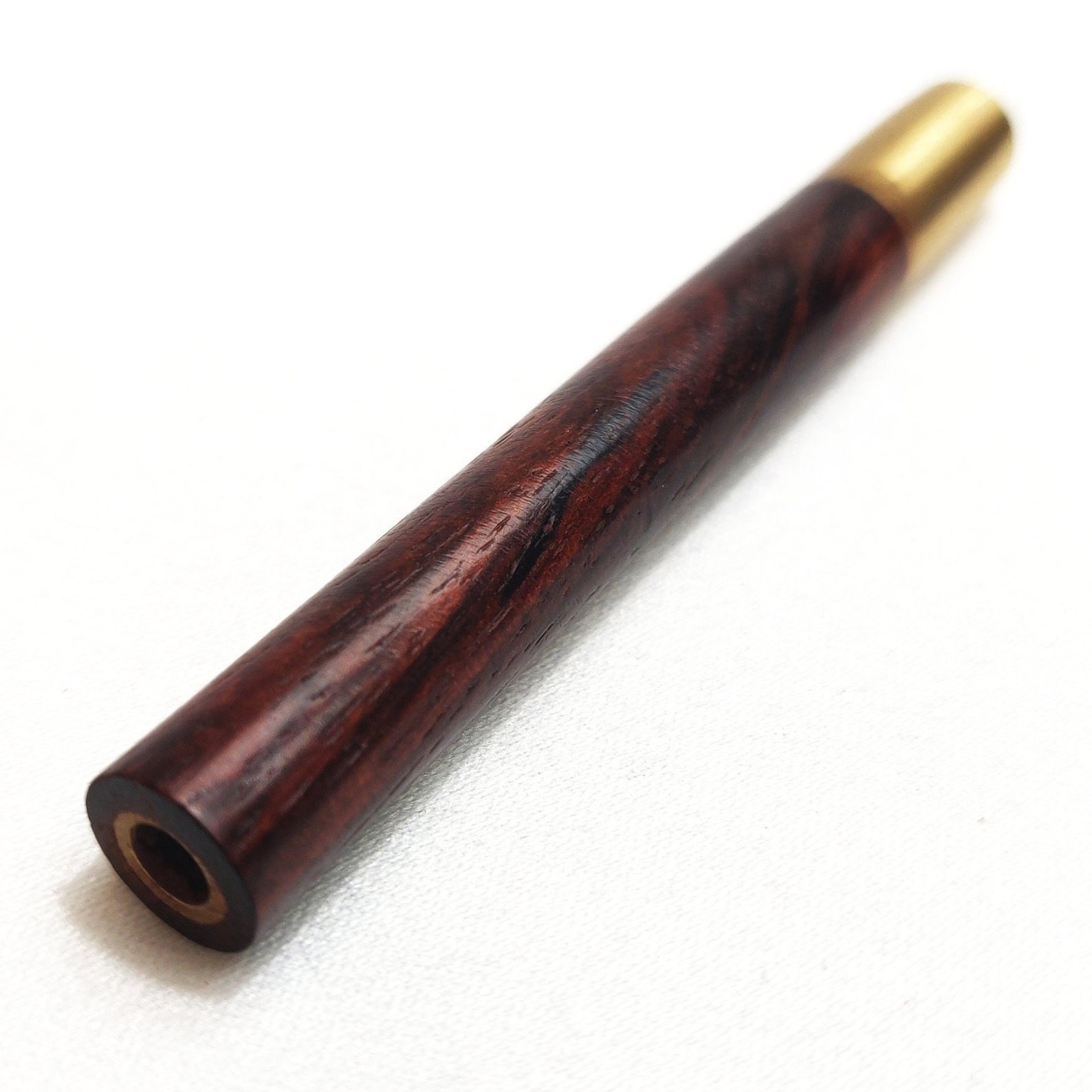 6 Brass One Hitter Pipes W/ Rosewood Adornment - Value Pack One Hitter ...