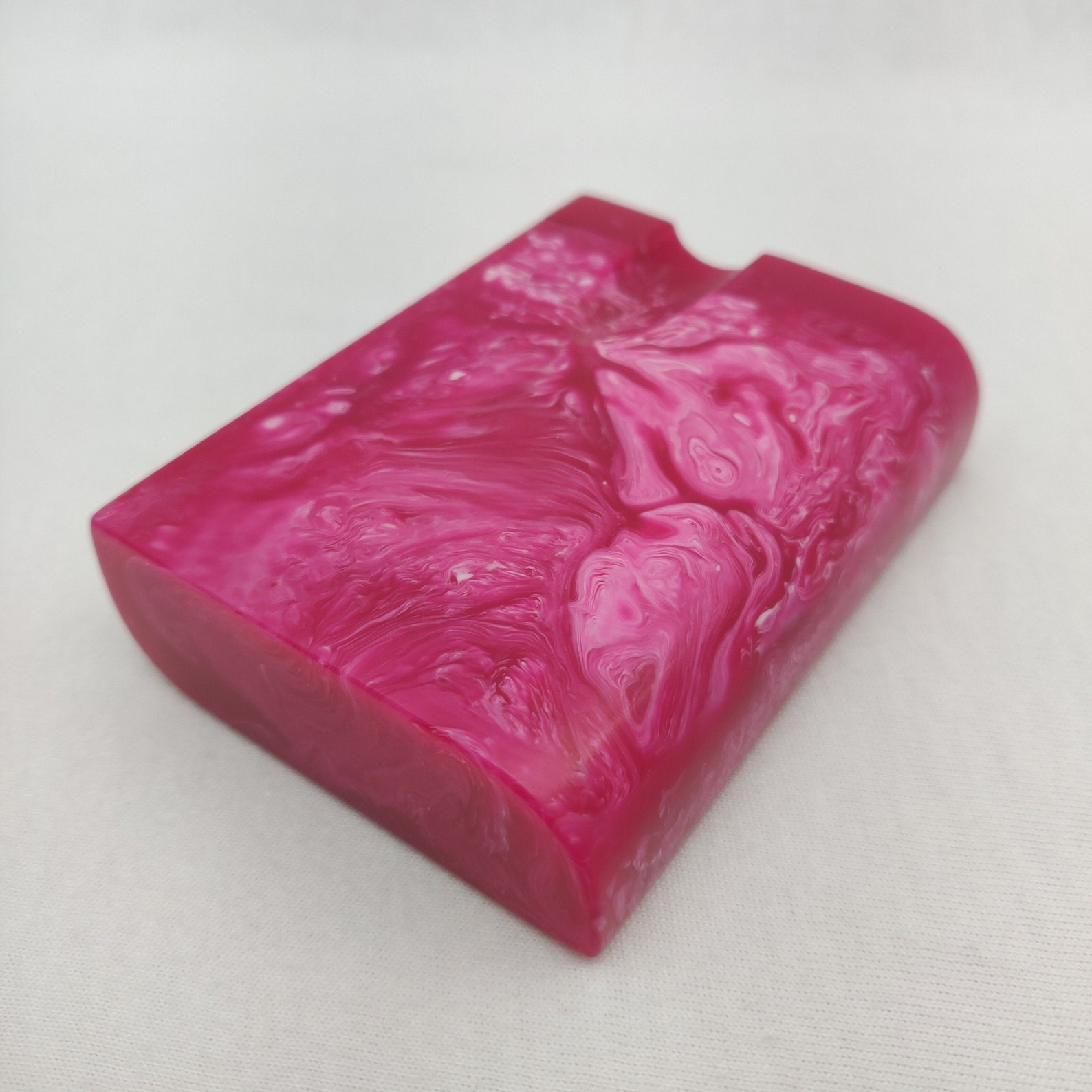 Acrylic Pink One Hitter Dugout Stash Box, Magnetic Lid, Brass Bat +10 ...