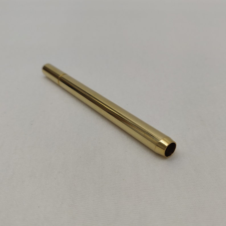 4" Smooth Tip Brass One Hitter - Smooth Brass Smoking Pipe, Portable ...