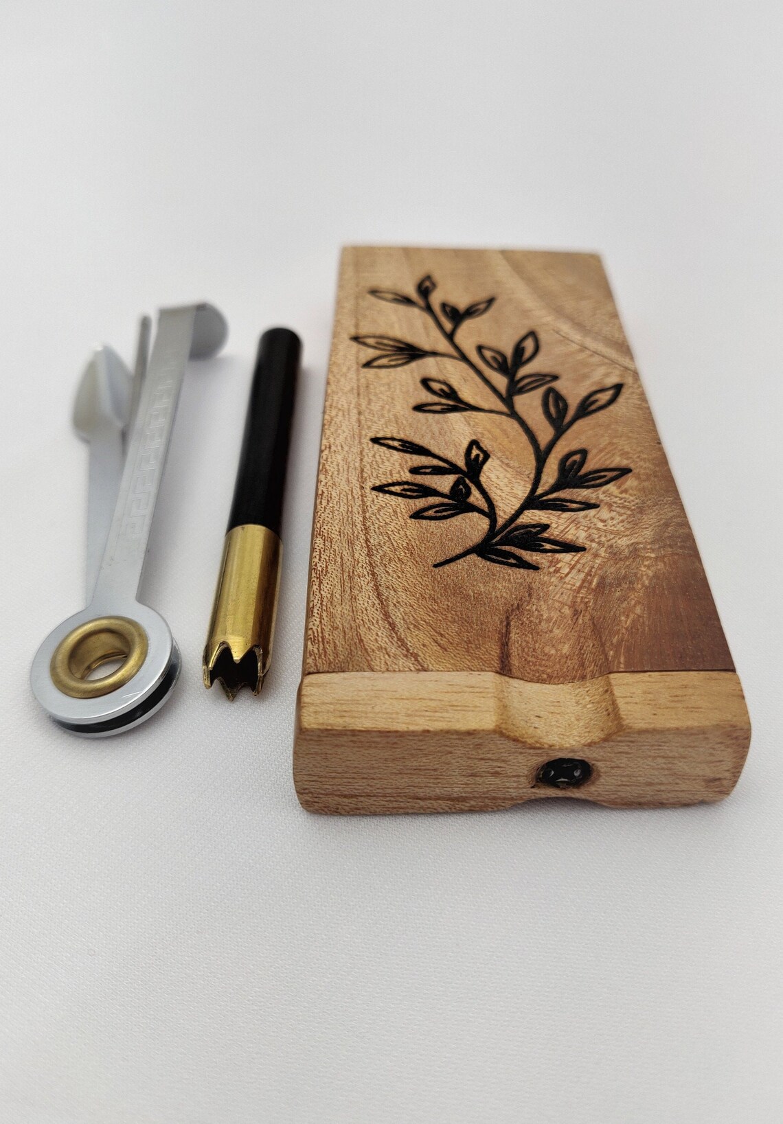 Leaf One Hitter Wooden Dugout Stash Box Brass Bat W/ Wood - Etsy