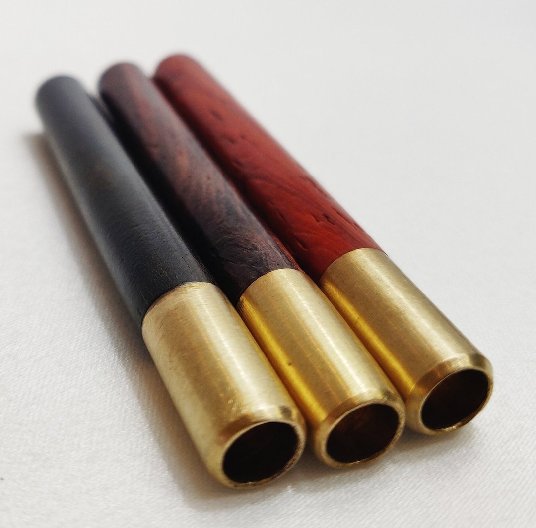 3 Pk Brass and Wood One Hitter Bats, 3 Smoking Bats for Dugout Stash ...