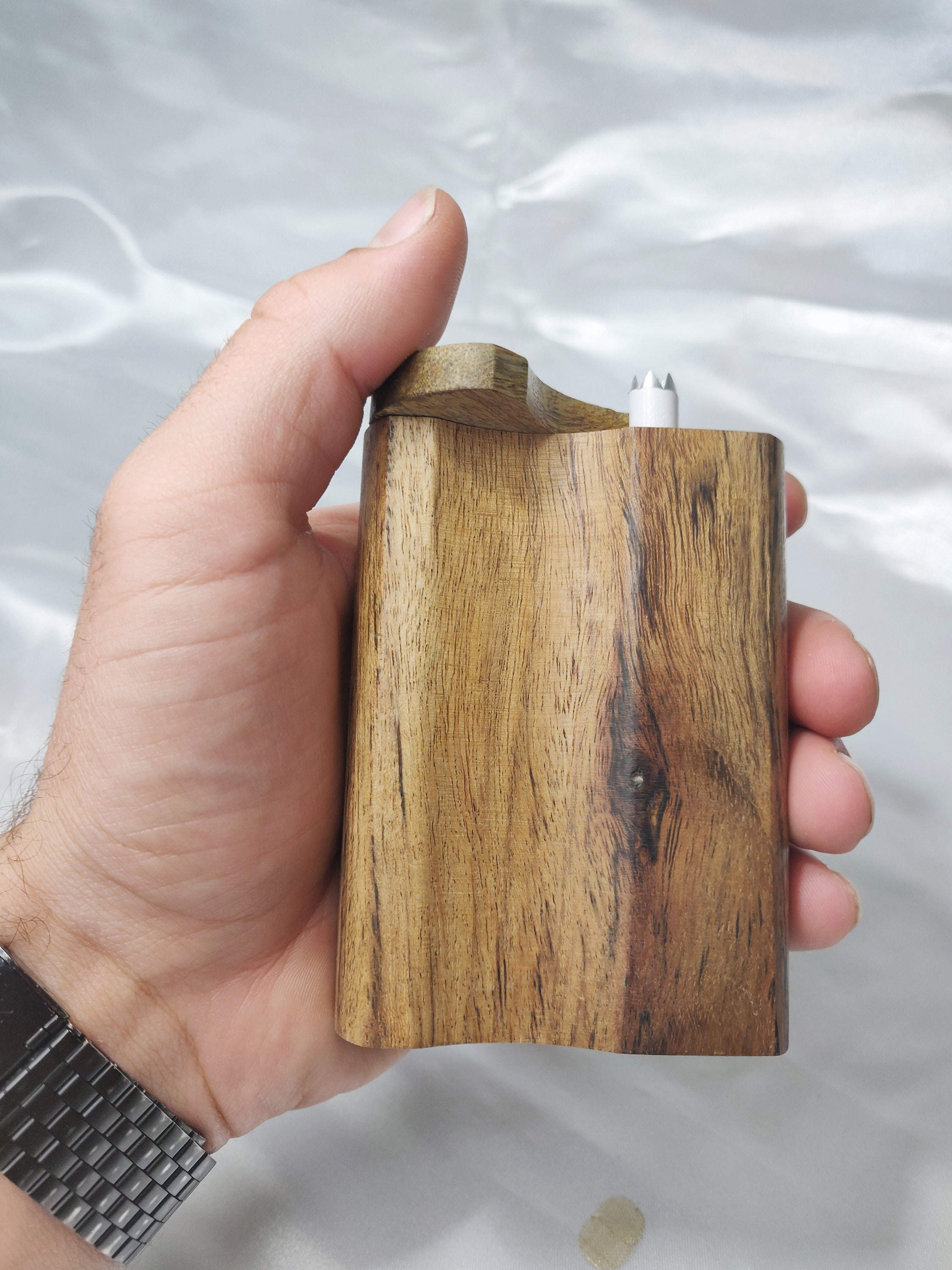 Mango Wood Dugout Smoke Box 2 One Hitter Bats Slot for Mini - Etsy