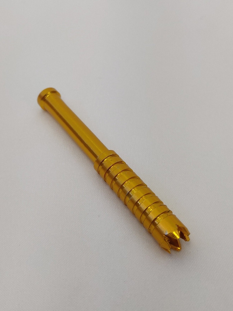 2pk Grinder Tip Gold One Hitters - Colored Spiked Cigarette Pipe for ...