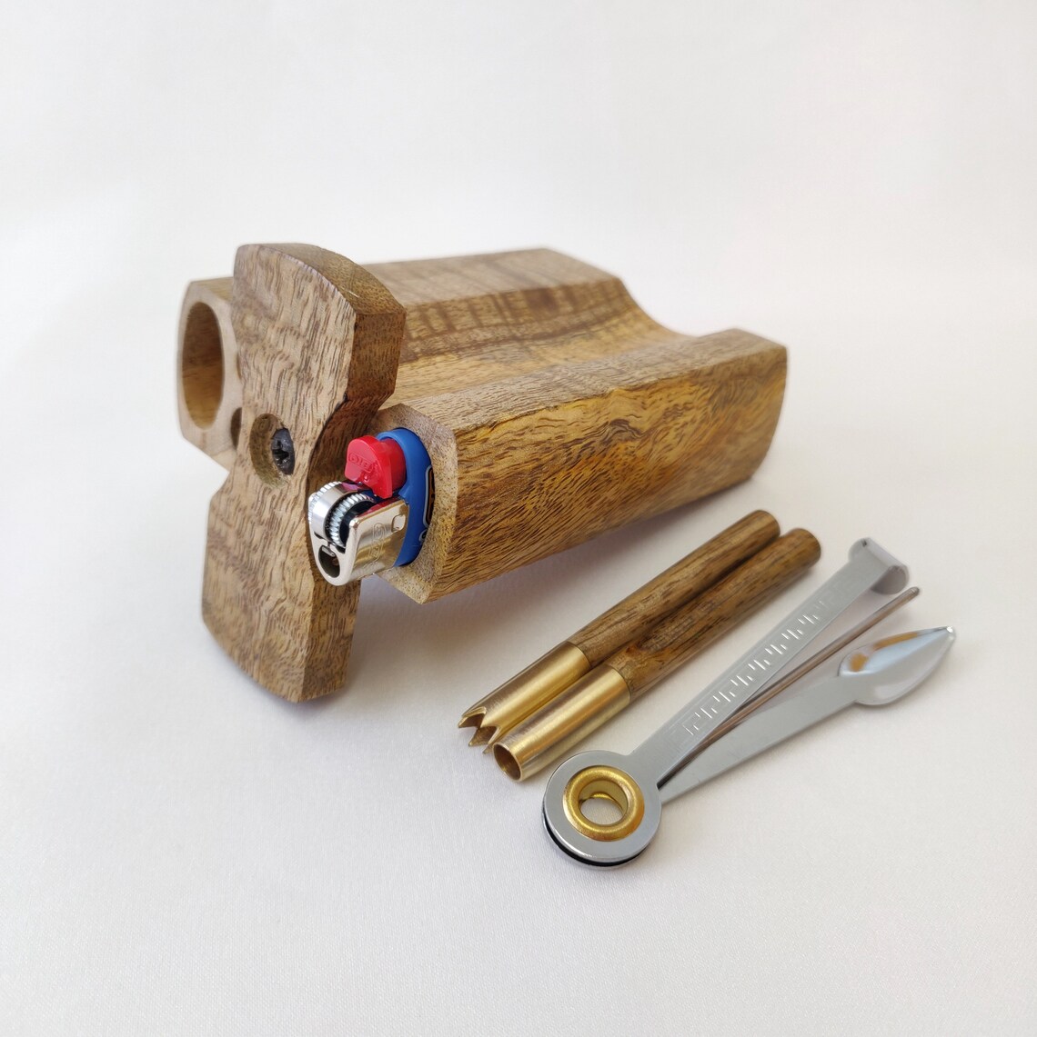 Large Mango Dugout Stash Box 4in W/ 2 Brass One Hitter Bats - Etsy