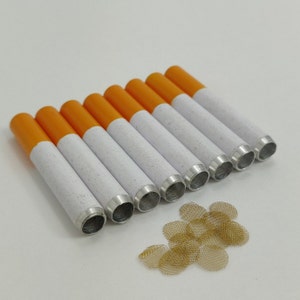 8 Pk Grinder Tip Dugout One Hit Bats +cleaning Tool +16 Pipe Screens ...