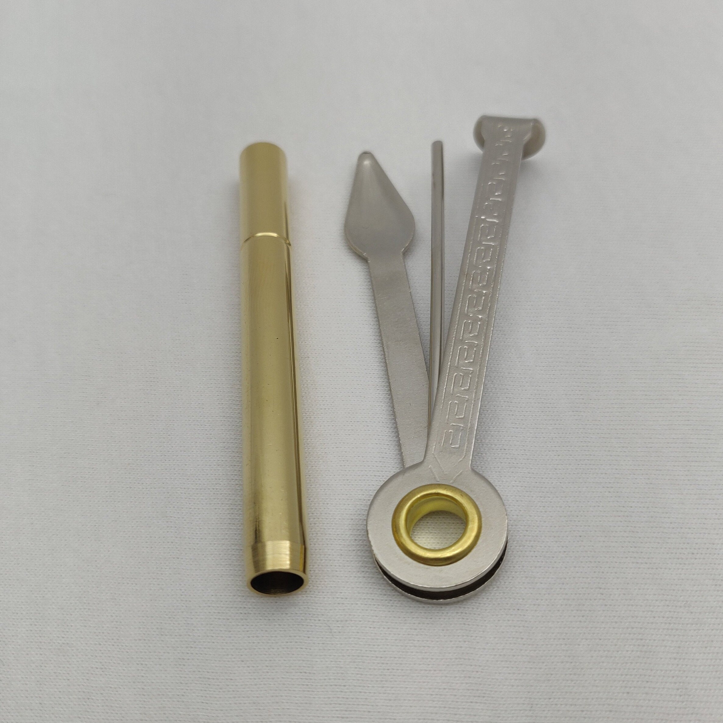 Pure Brass One Hitter - Cleaning Tool, Brass Smoking Pipe, Portable ...