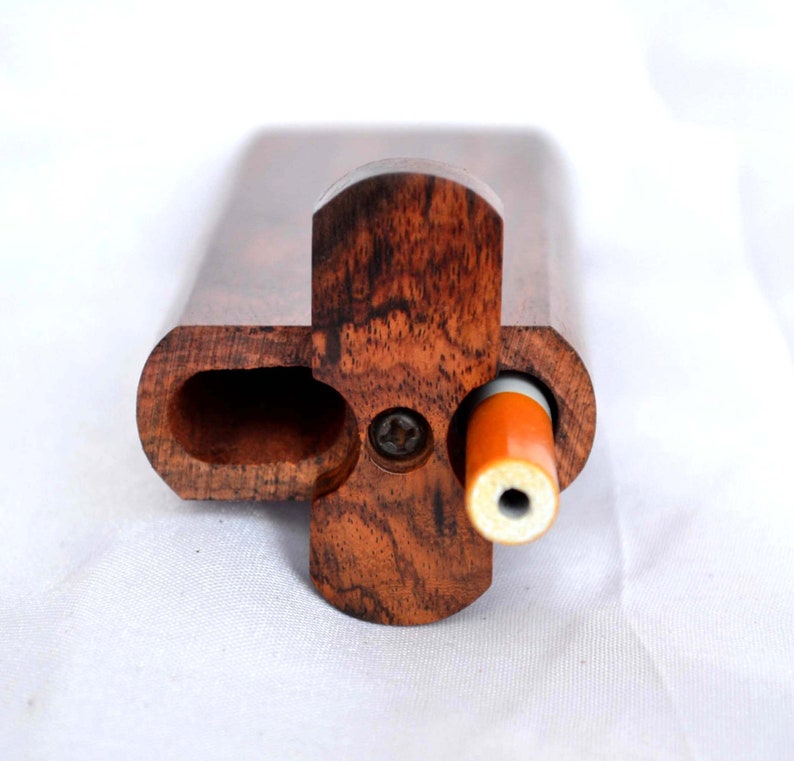 Rosewood Dugout One Hitter Stash Box - Smoking Pipe Set, Metal Grinder ...