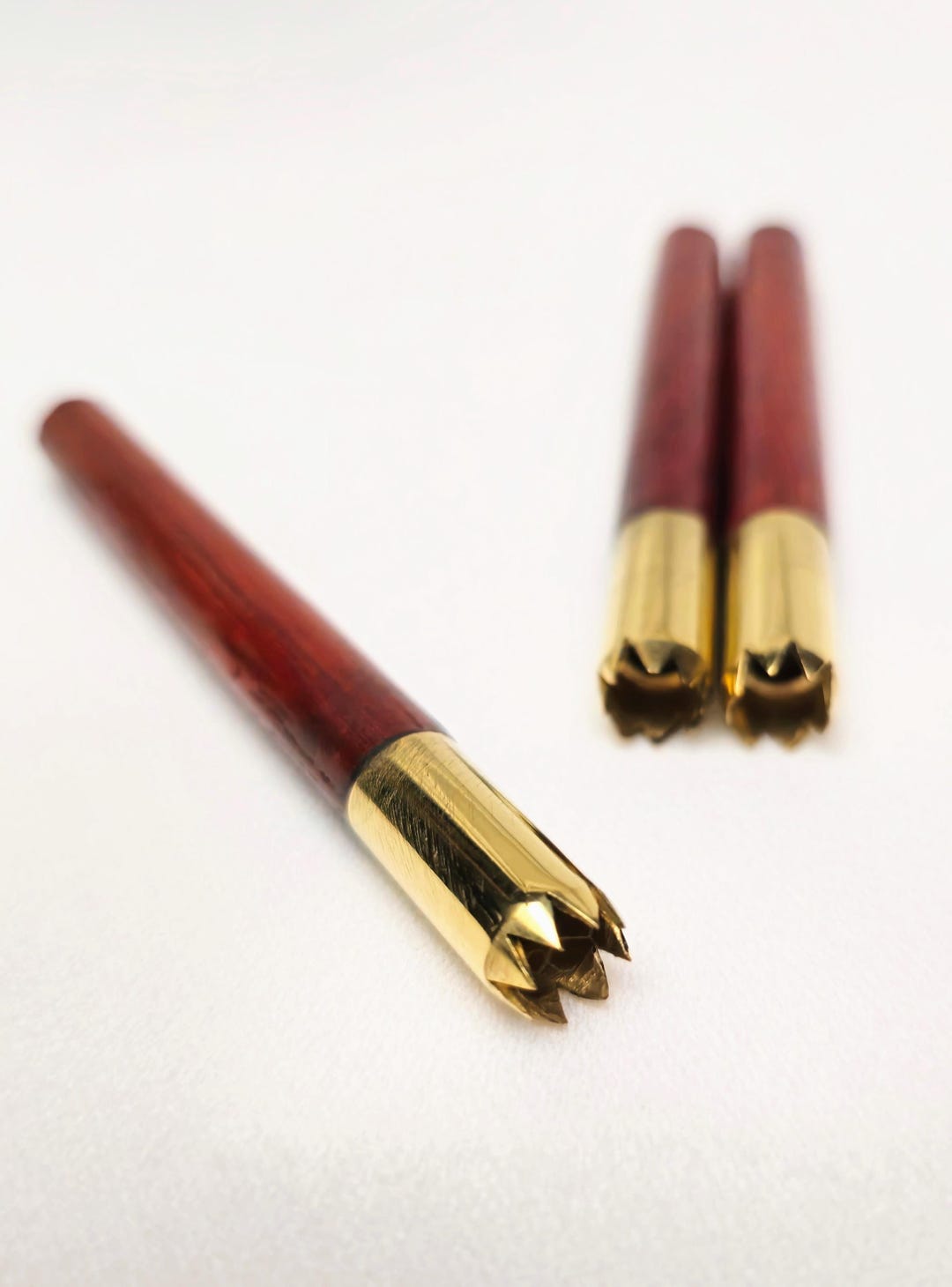 Redwood & Brass One Hitters, Hand Made Pipe, 3" Brass One Hitter Pipes ...