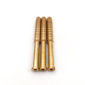 3" Brass Ribbed One Hitter - Smoking Pipe, Portable Pipe for Dugout Box ...