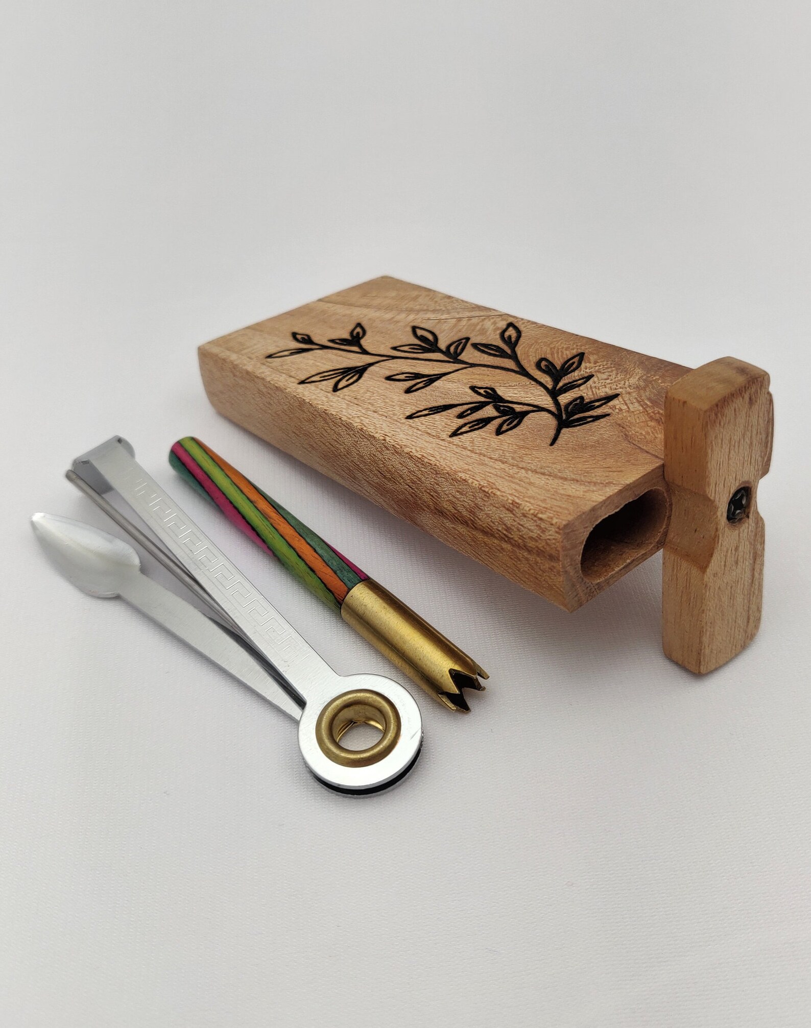 Leaf One Hitter Wooden Dugout Stash Box Brass Bat W/ Wood - Etsy