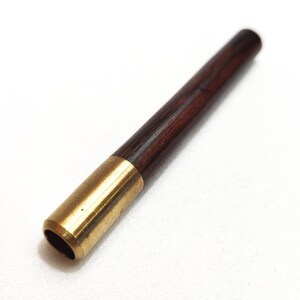 6 Brass One Hitter Pipes W/ Rosewood Adornment - Value Pack One Hitter ...