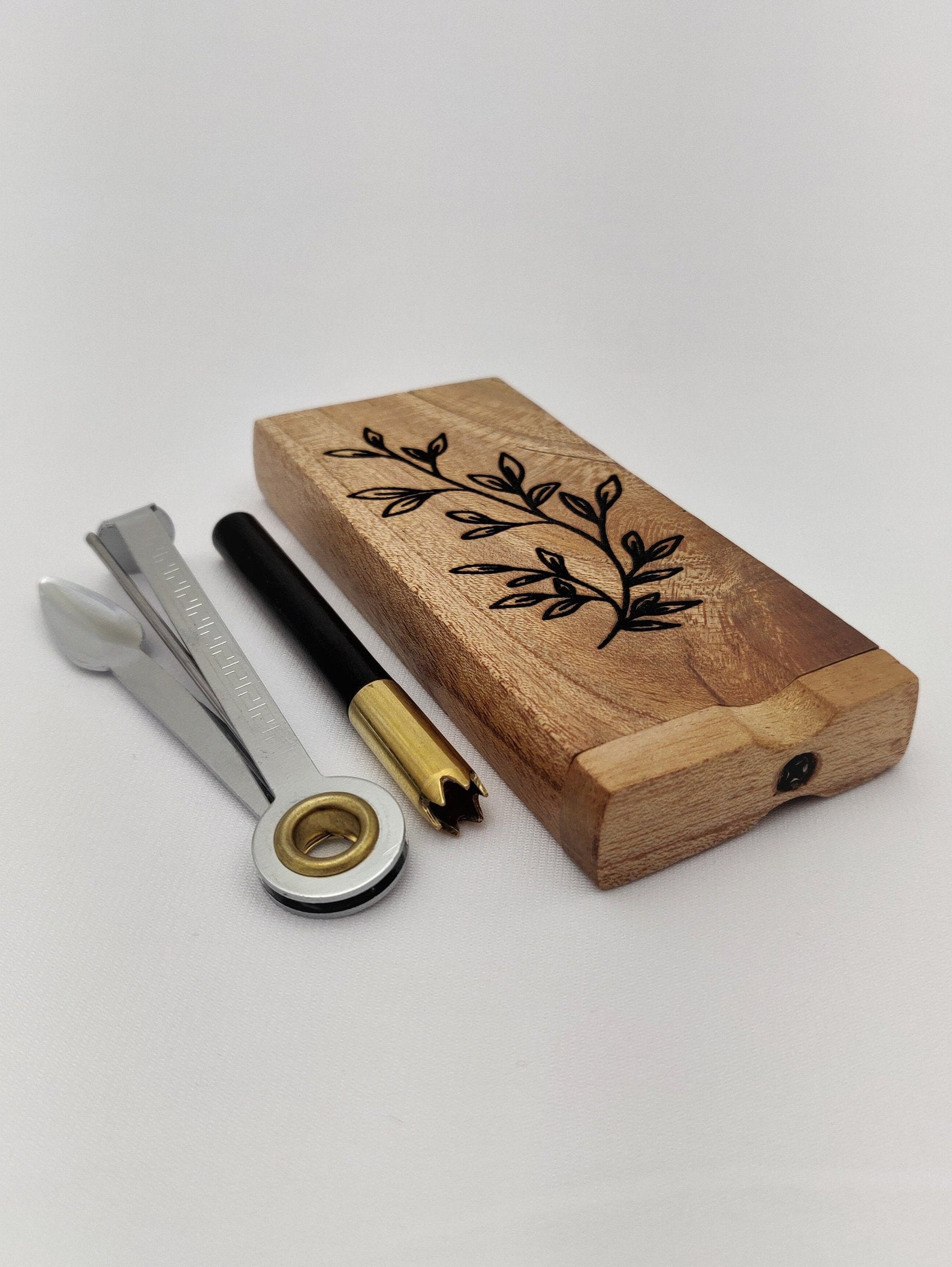 Leaf One Hitter Wooden Dugout Stash Box Brass Bat W/ Wood - Etsy