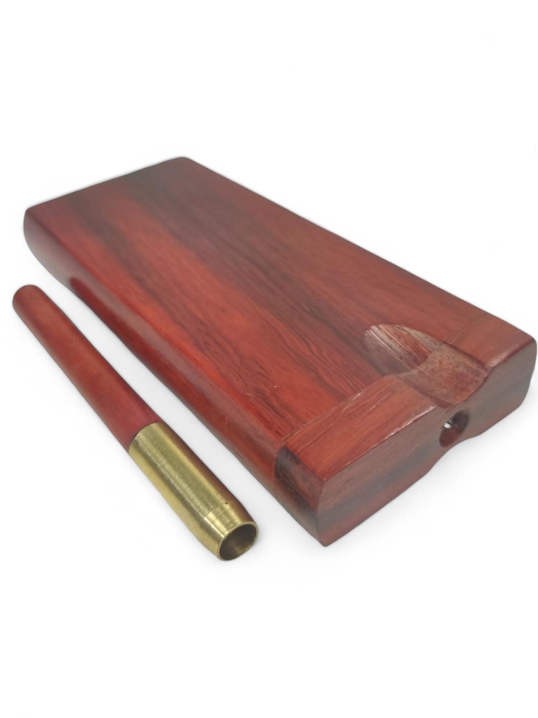 Redwood Dugout One Hitter Stash Box, Brass Bat W/ Wood Adornment, Sneak ...